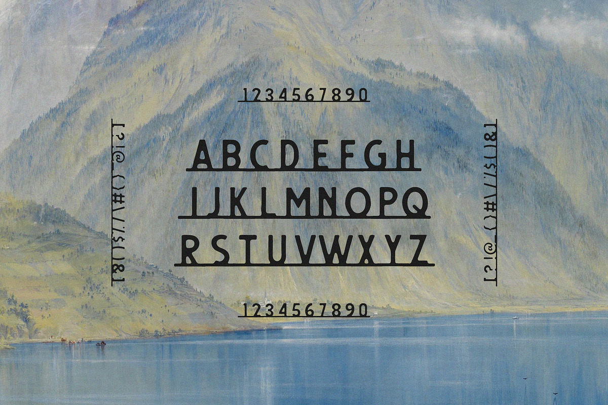 Kranon Typeface, a Symbol Font by Megflags