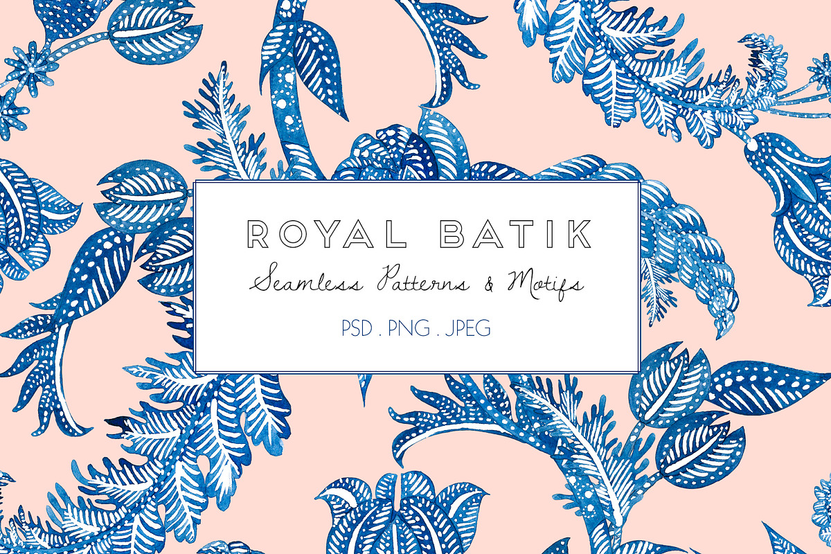 Royal Batik, Seamless Print & Motifs, a Pattern Graphic by TSTUDIO