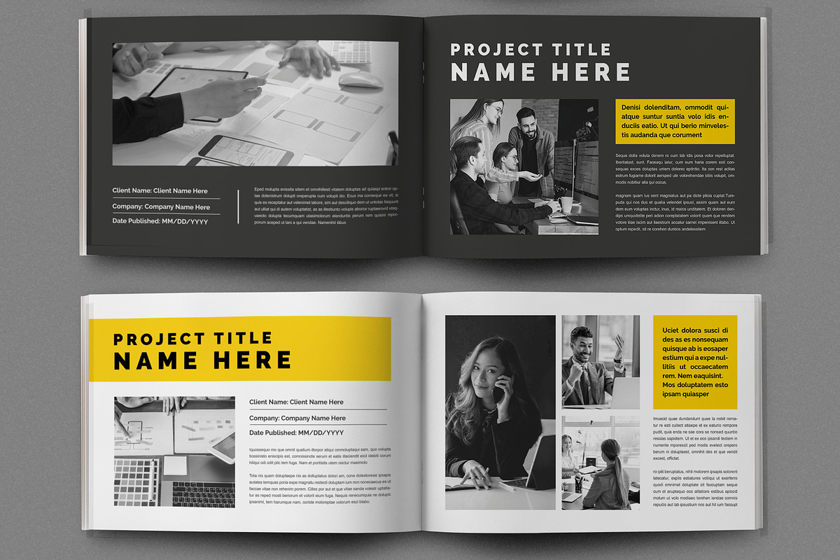 Portfolio Booklet Template