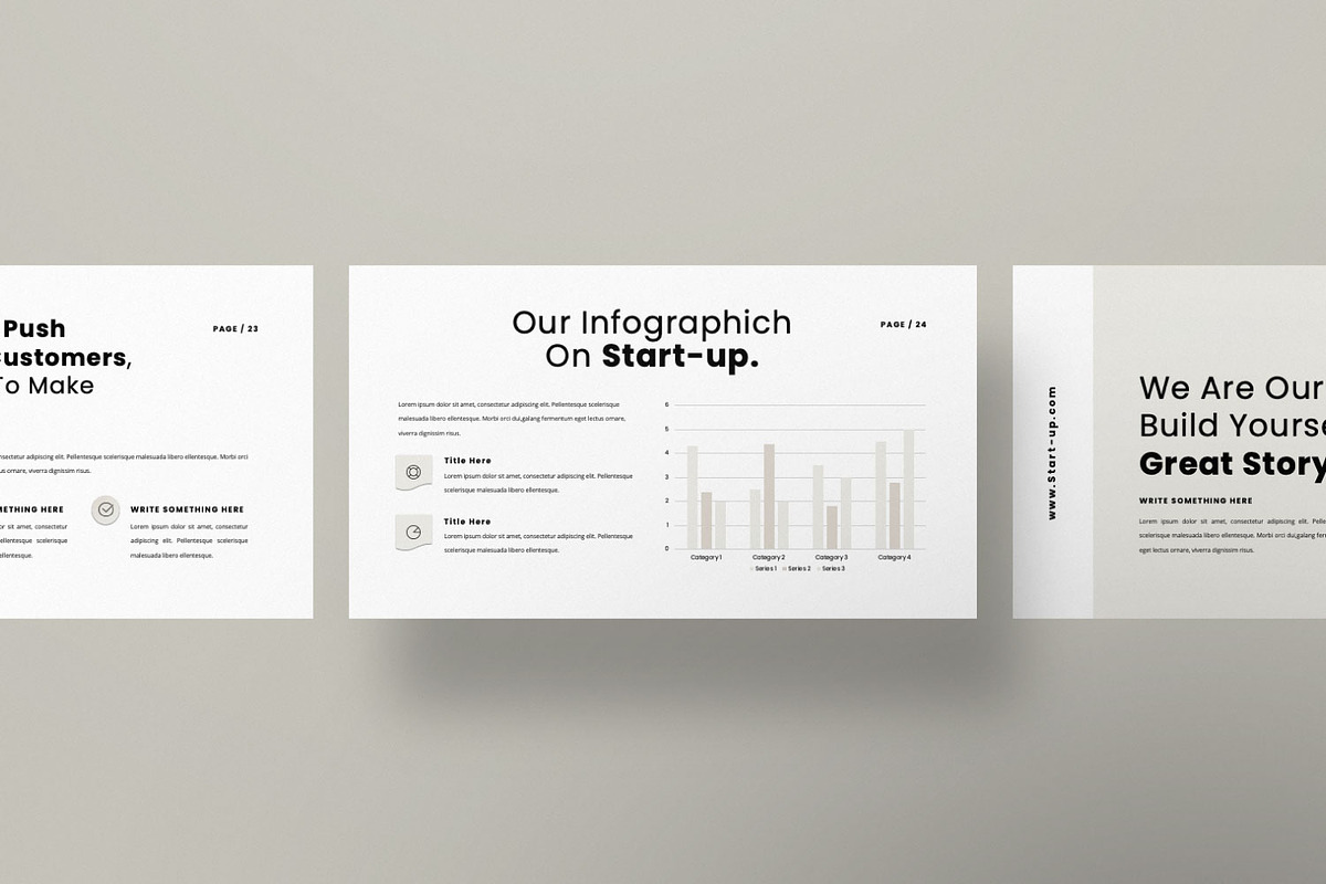 Start-up Powerpoint Template, a Presentation Template by Portocraft