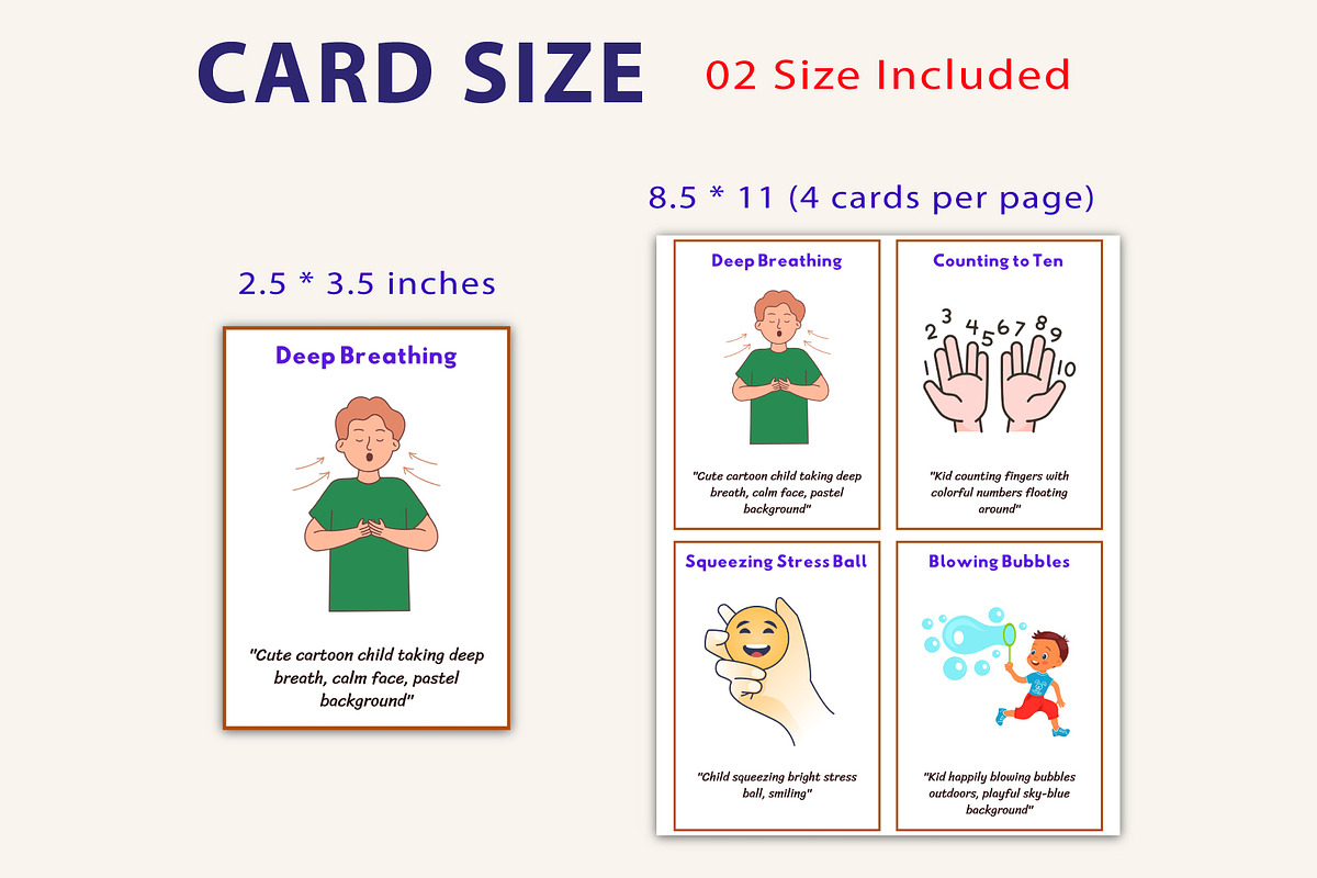 100 Coping Skills Flashcards for Kids