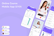 Online Course Mobile App UI Kit, an UI Kit Template by Betush