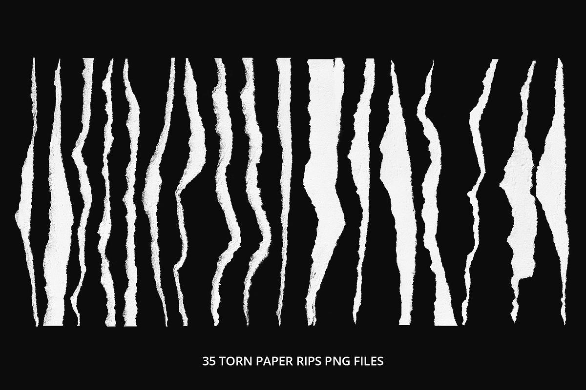Torn Paper Textures & Ripped Mockups, a Texture Graphic by Gravito