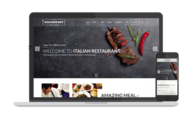 Restaurant Blogger Templates, a Websites & App Template by Raintemplates