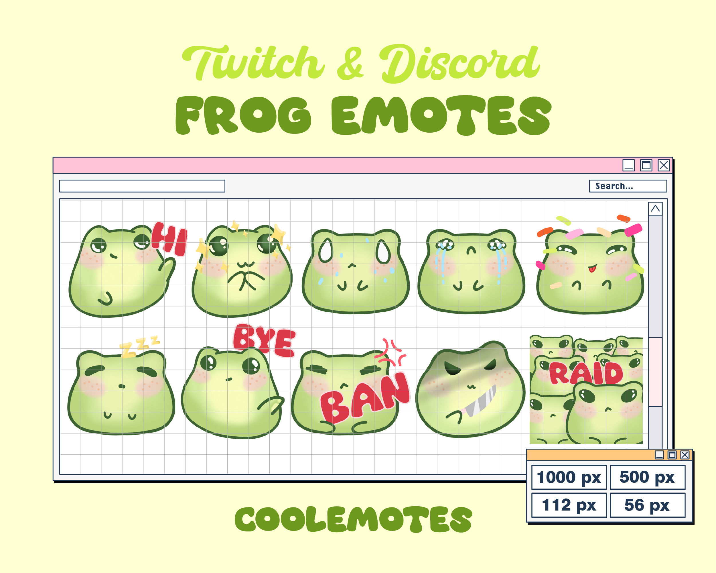 Twitch Discord Frog Emotes PNG, an Object Graphic by ArtPrintBabe ...