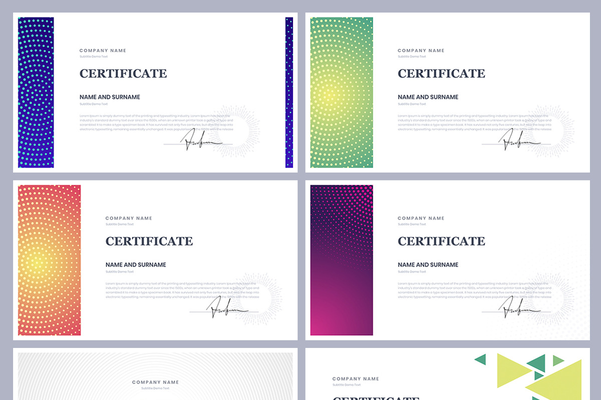 Certificate & Diploma Google Slides, a Presentation Template by HiSlide.io