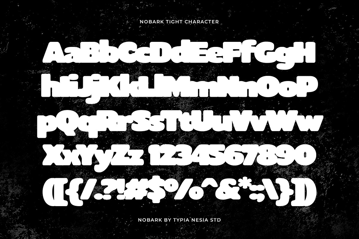 Nobark - Modern Rounded Bold Chunky, a Sans Serif Font by Typia Nesia