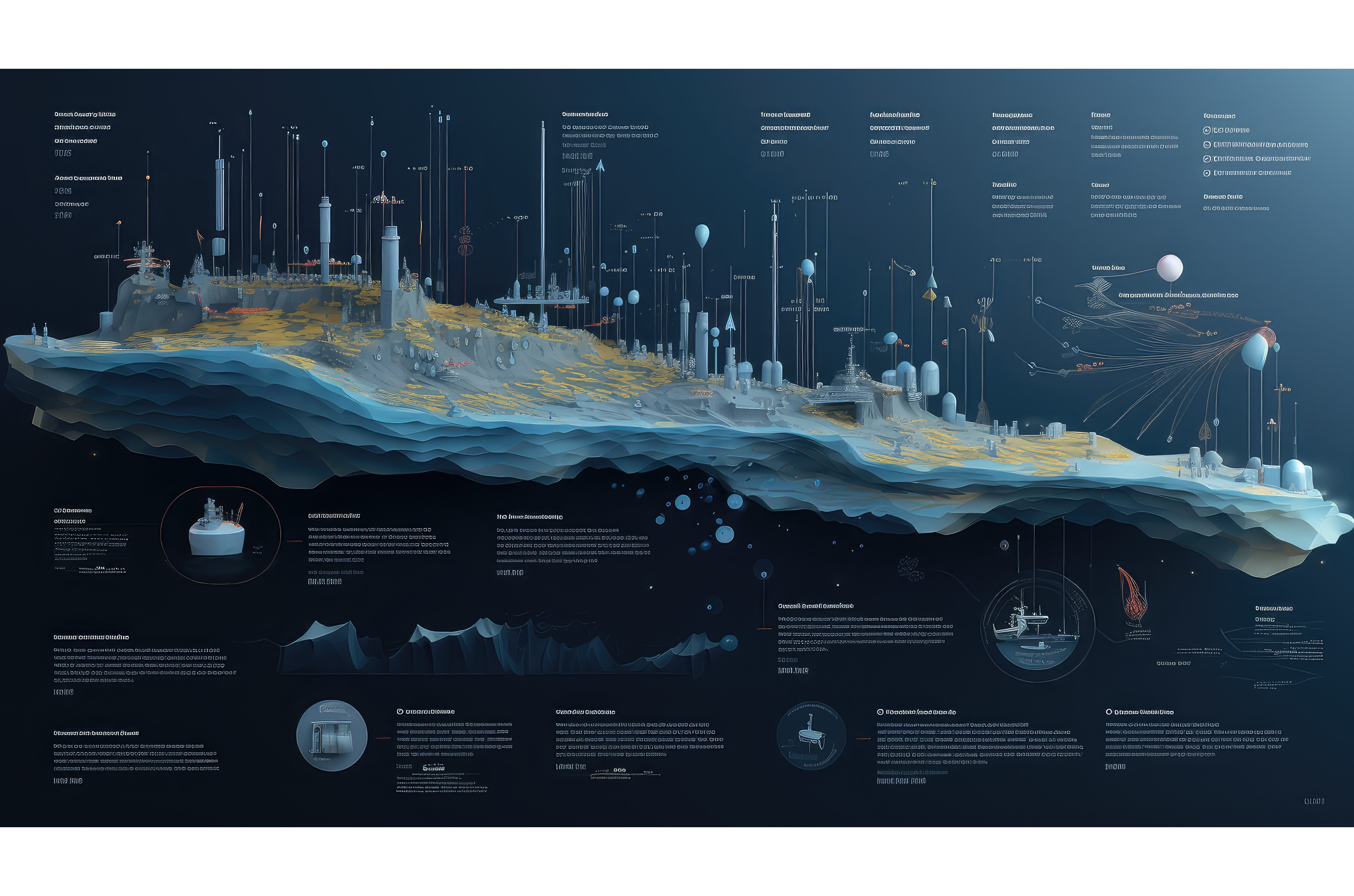 sea ocean floor mapped ai generated, an Abstract Photo by pikepicture ...