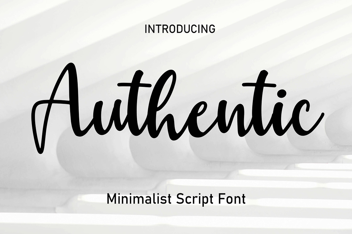 Authentic Script Font, a Script Font by NeoCreative