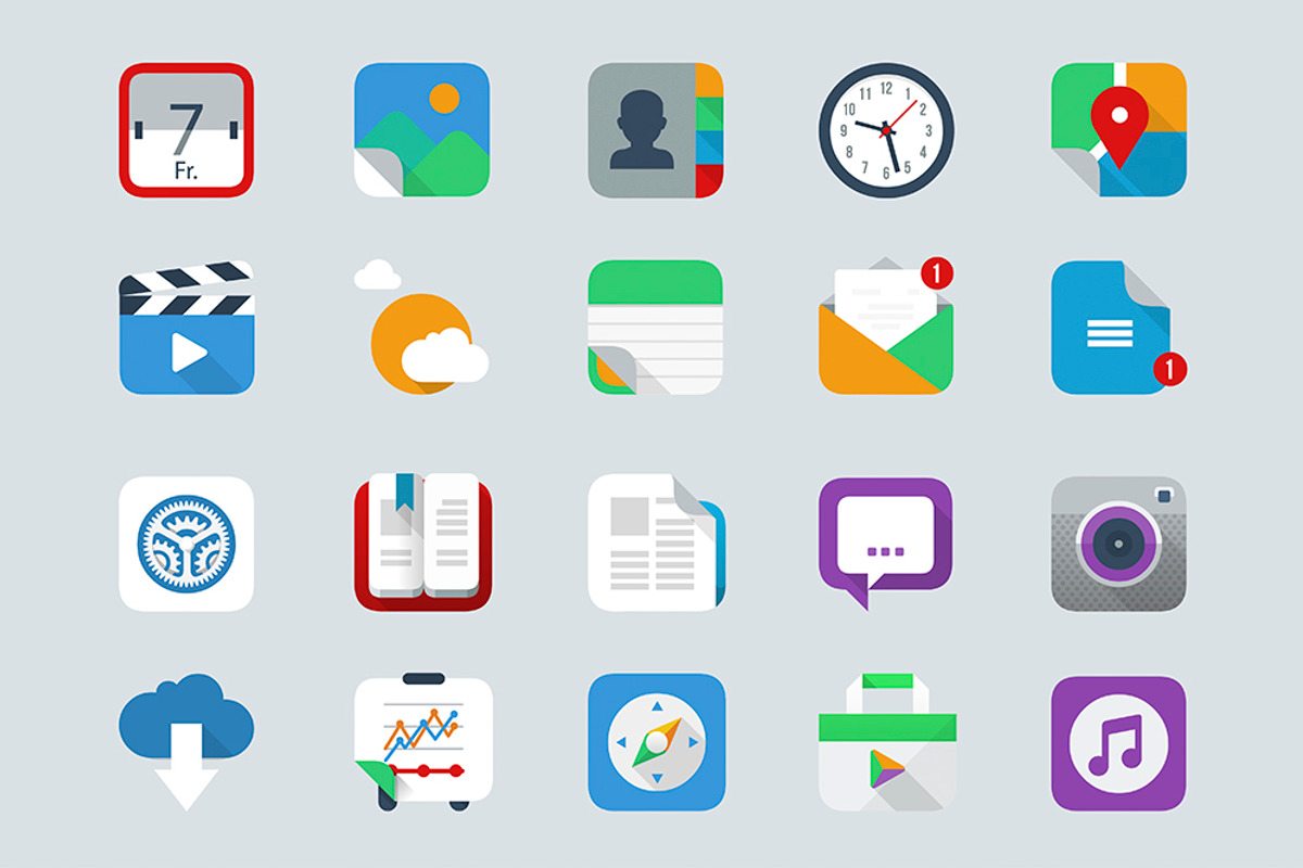 App & UI Icons IOS Style, a Graphic by Robert.F