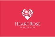 Heart Rose Logo | Branding & Logo Templates ~ Creative Market