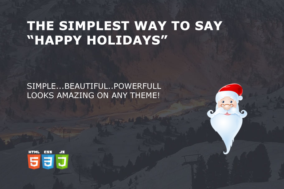 Xmas Widget - Big Elf, a WordPress Template by wpsoft