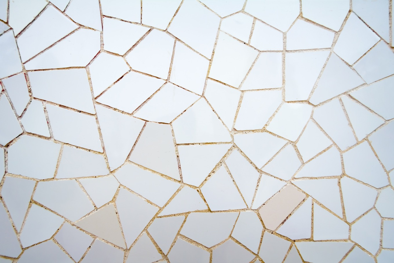 White ceramic mosaic pattern, an Abstract Photo by davidpereiras