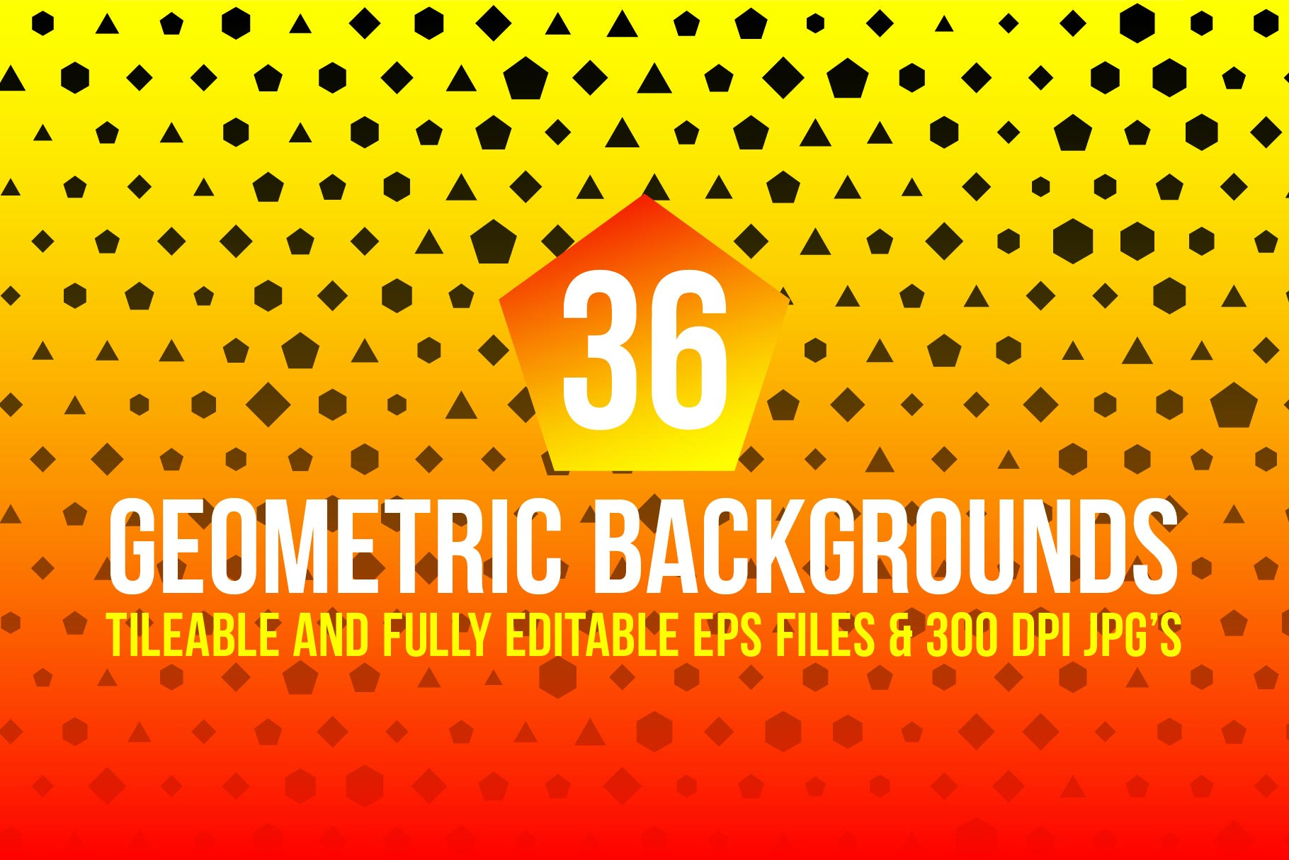 Geometric Backgrounds Pack, a Pattern Graphic by fukomoku