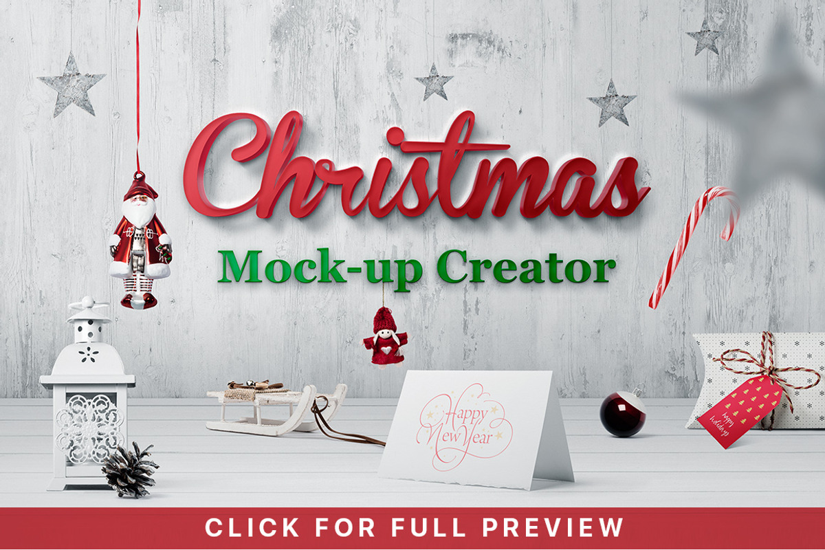 Christmas Mockup Creator, a Product Mockup by Mockup Cloud