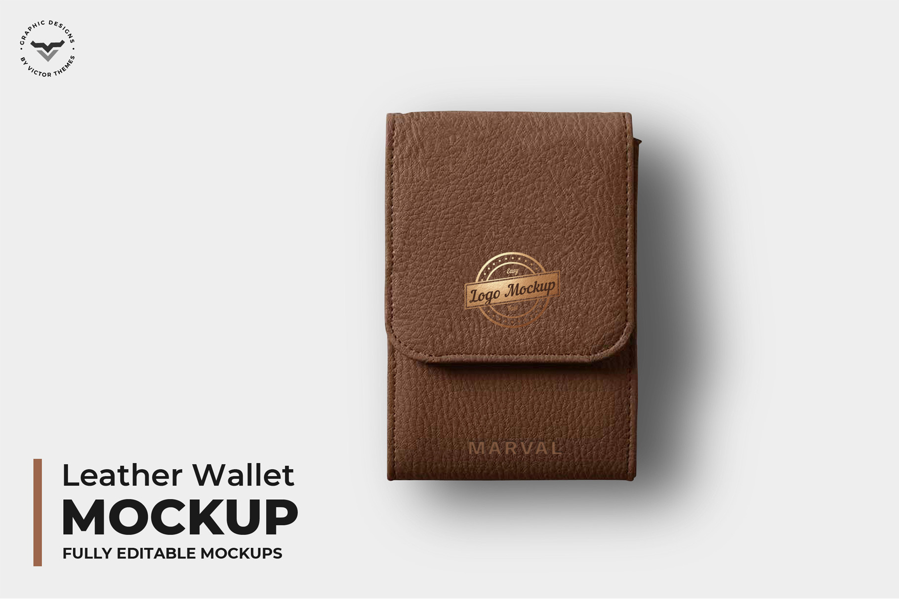 Leather Wallet Mockups, a Mockup by VictorThemes | Creative Market