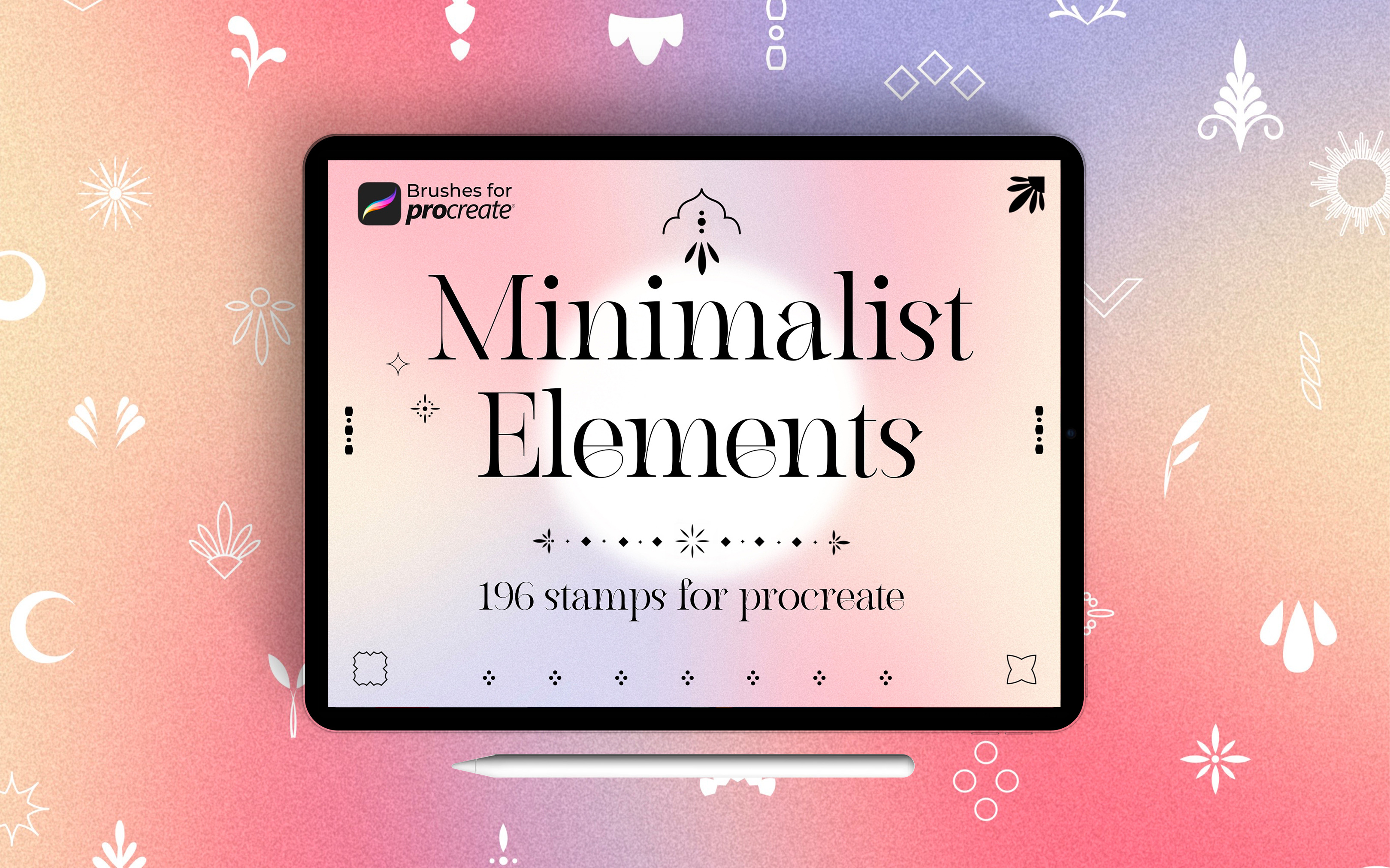 190+ Procreate minimalist elements, a Brush Add-On by laura.design