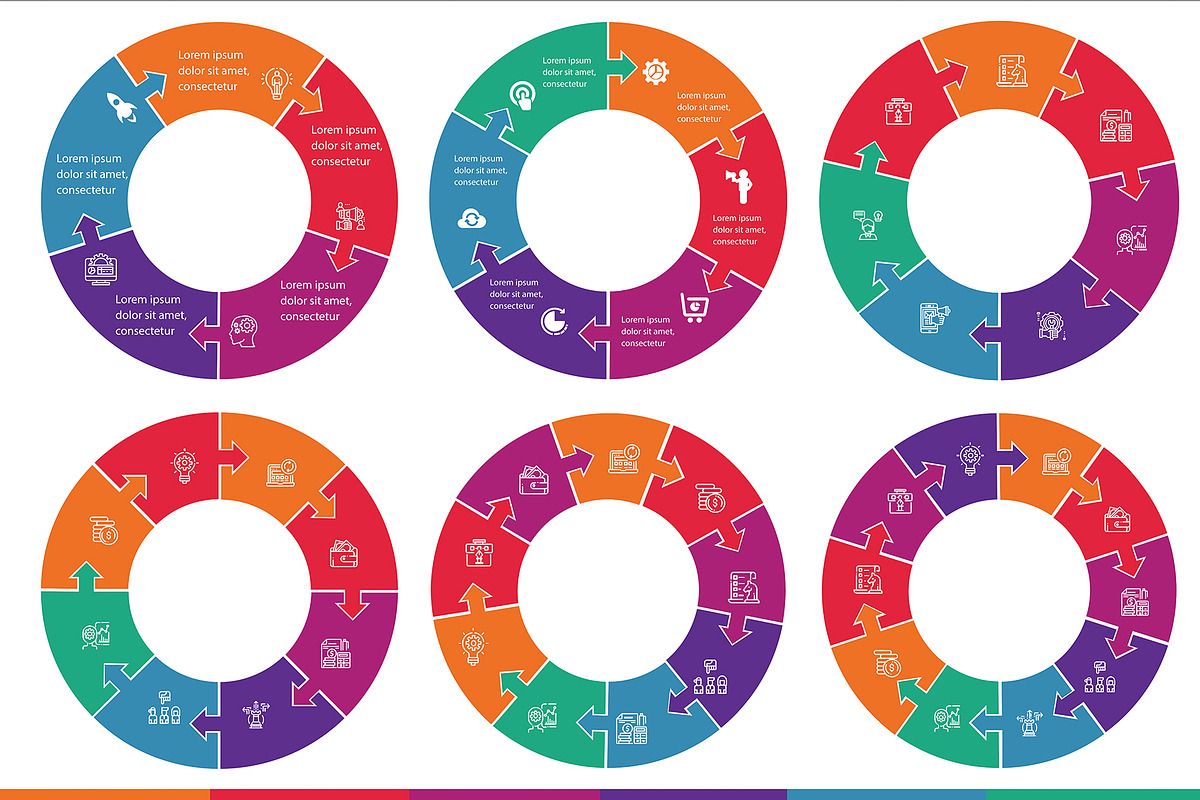 Circle Puzzle Infographics Diagrams, a Presentation Template by SlideOne