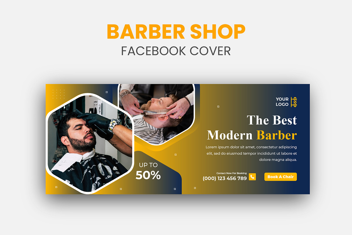 Barber Shop Facebook Cover