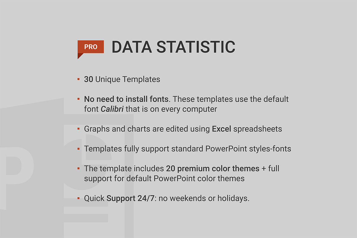 Data Statistic for PowerPoint