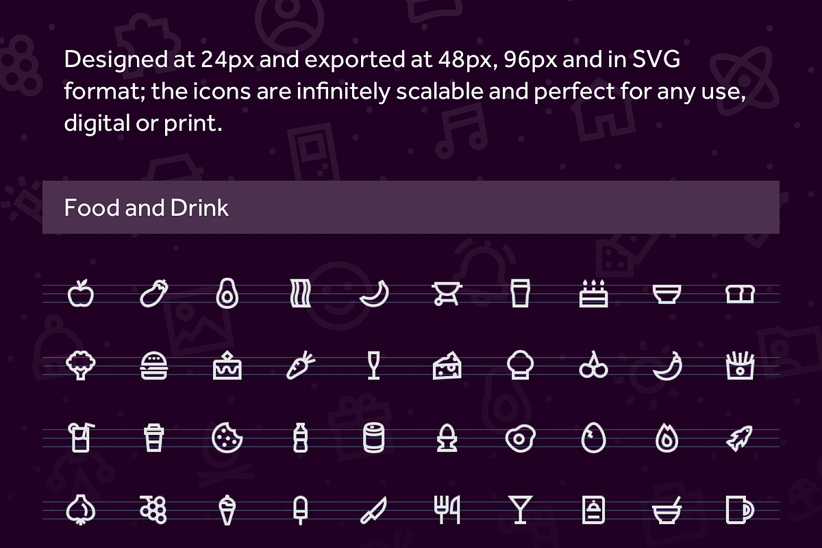 Ideogram: Icon Set by Inktrap, an Outline Icon by Inktrap | Creative Market