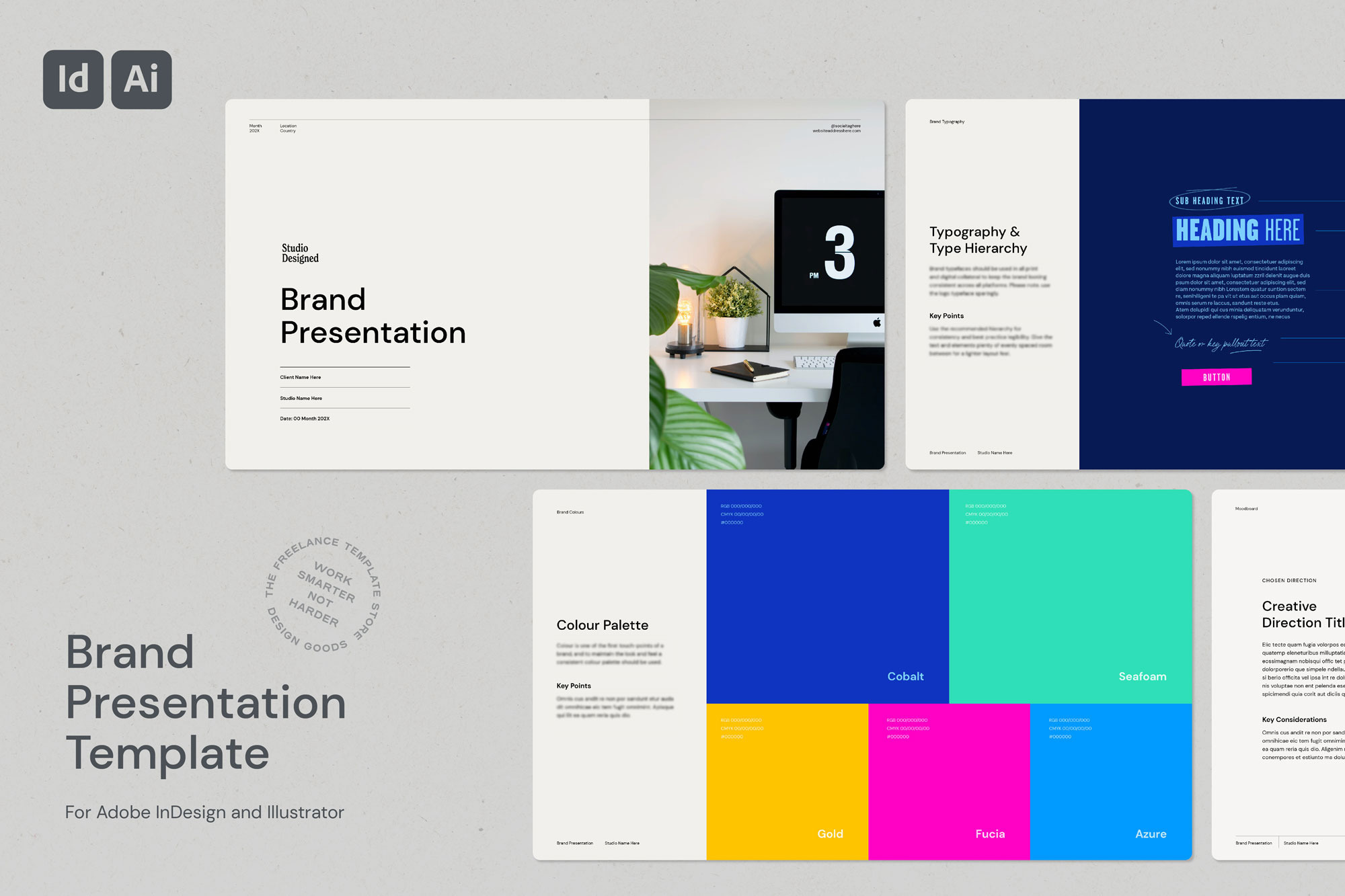 Brand Presentation Template, a Branding & Logo Template by Hannah Bacon ...