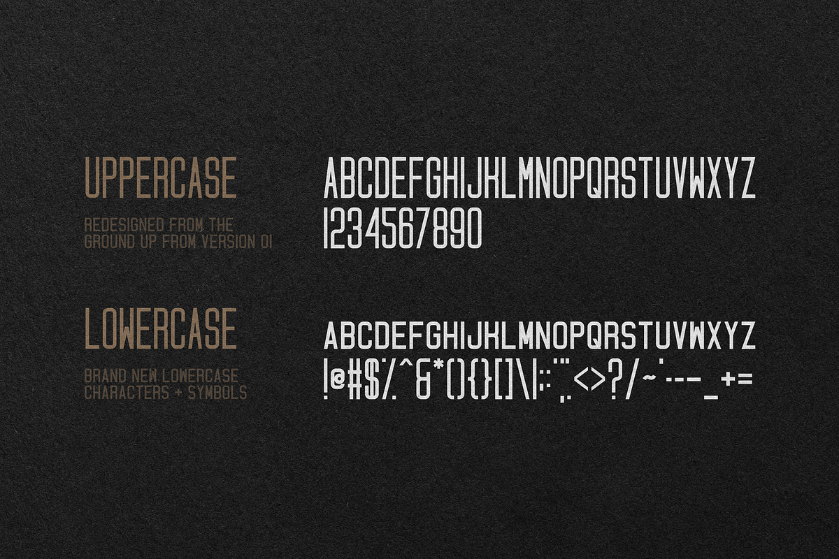 OCD Narrow, a Sans Serif Font by Clint English