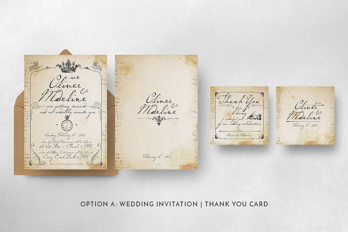 1900 Paris Wedding Suite, an Invitation Template by BlueRobinDesignShop
