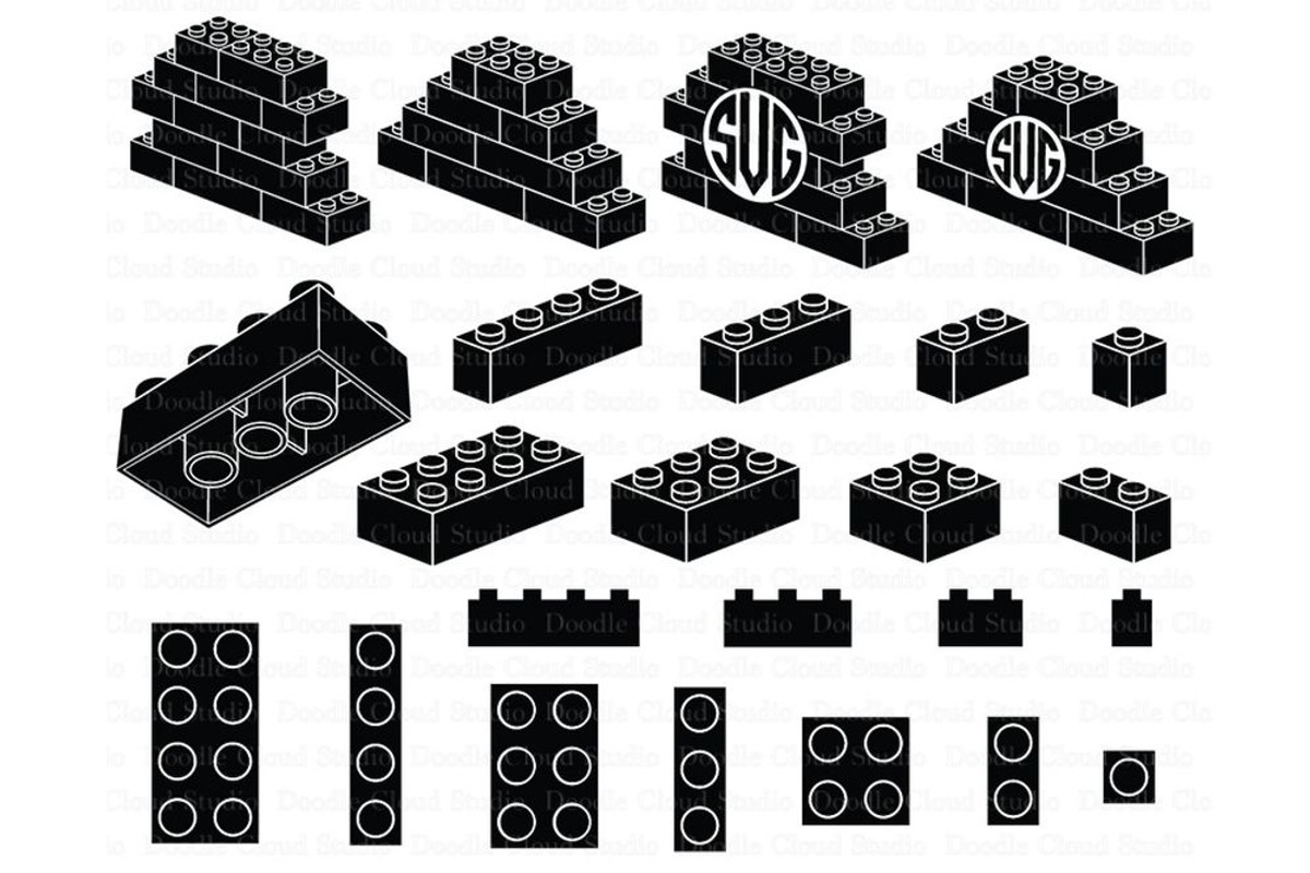 Bricks SVG, Building Blocks SVG, an Illustration by Doodle Cloud Studio