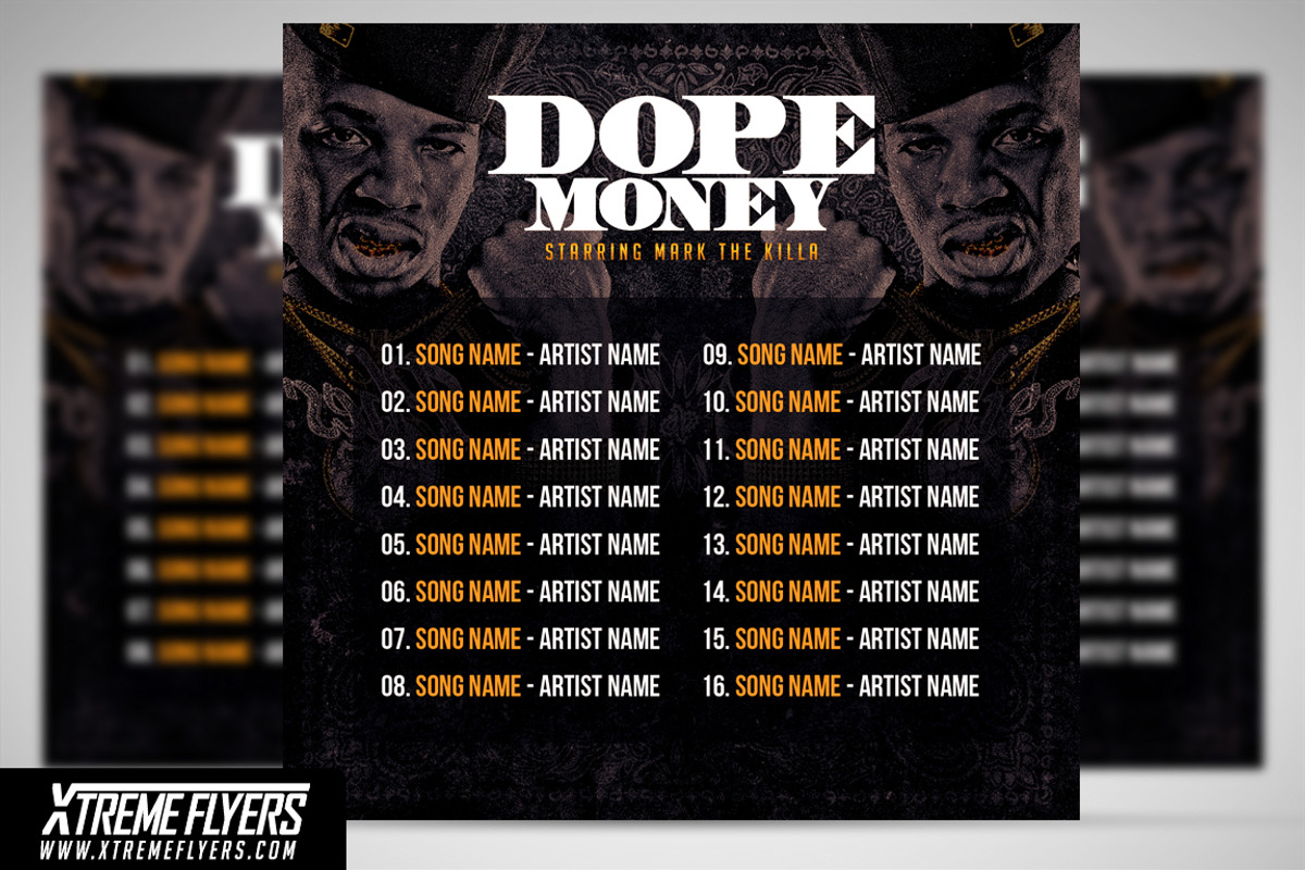 Mixtape Cover Template, a Templates & Theme by XtremeFlyers