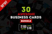 Awesome Business Card Bundle | Business Card Templates ~ Creative Market