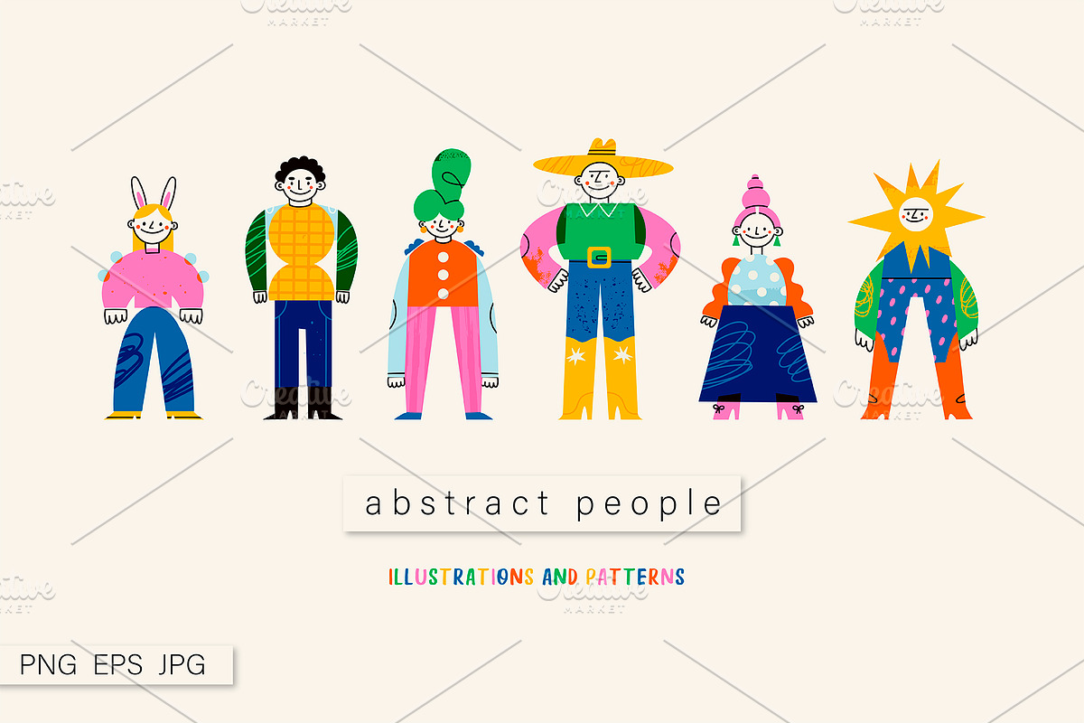 Abstract people, a Person Illustration by Twisted Tail