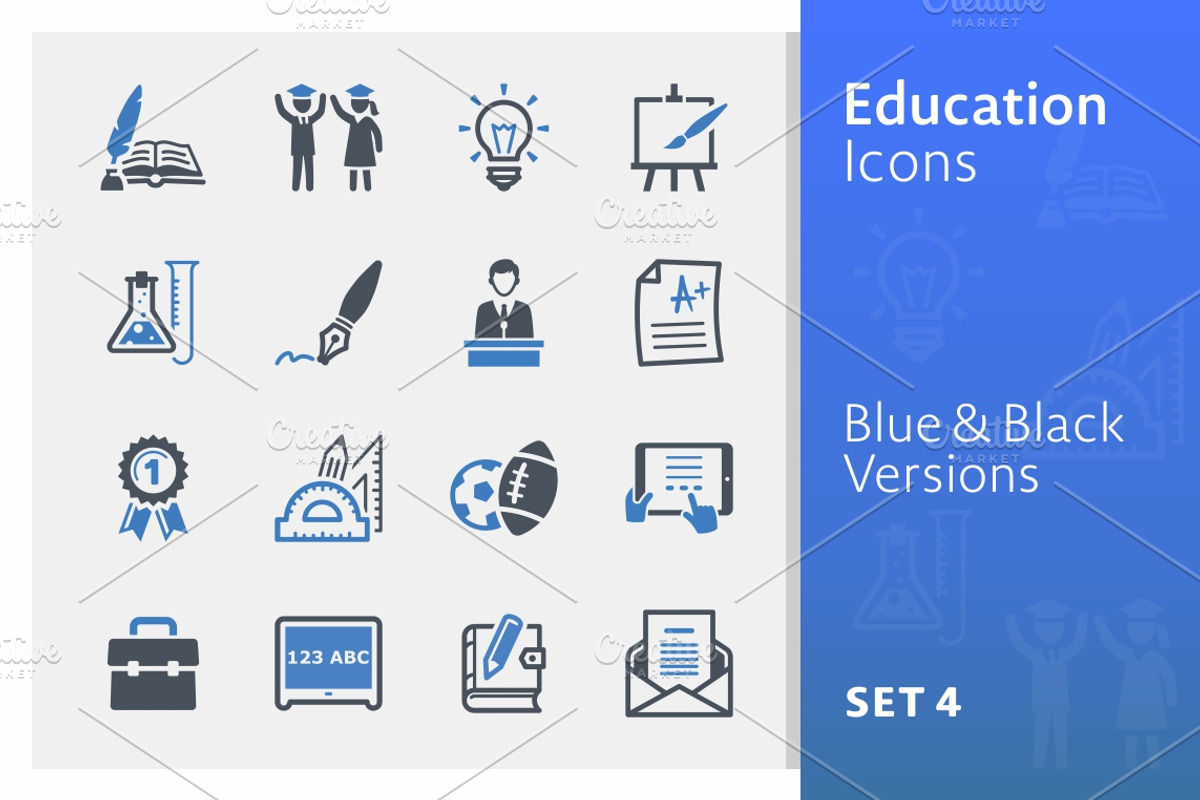 Education Icons Set 4 - Blue Series, an Icon by introwiz1