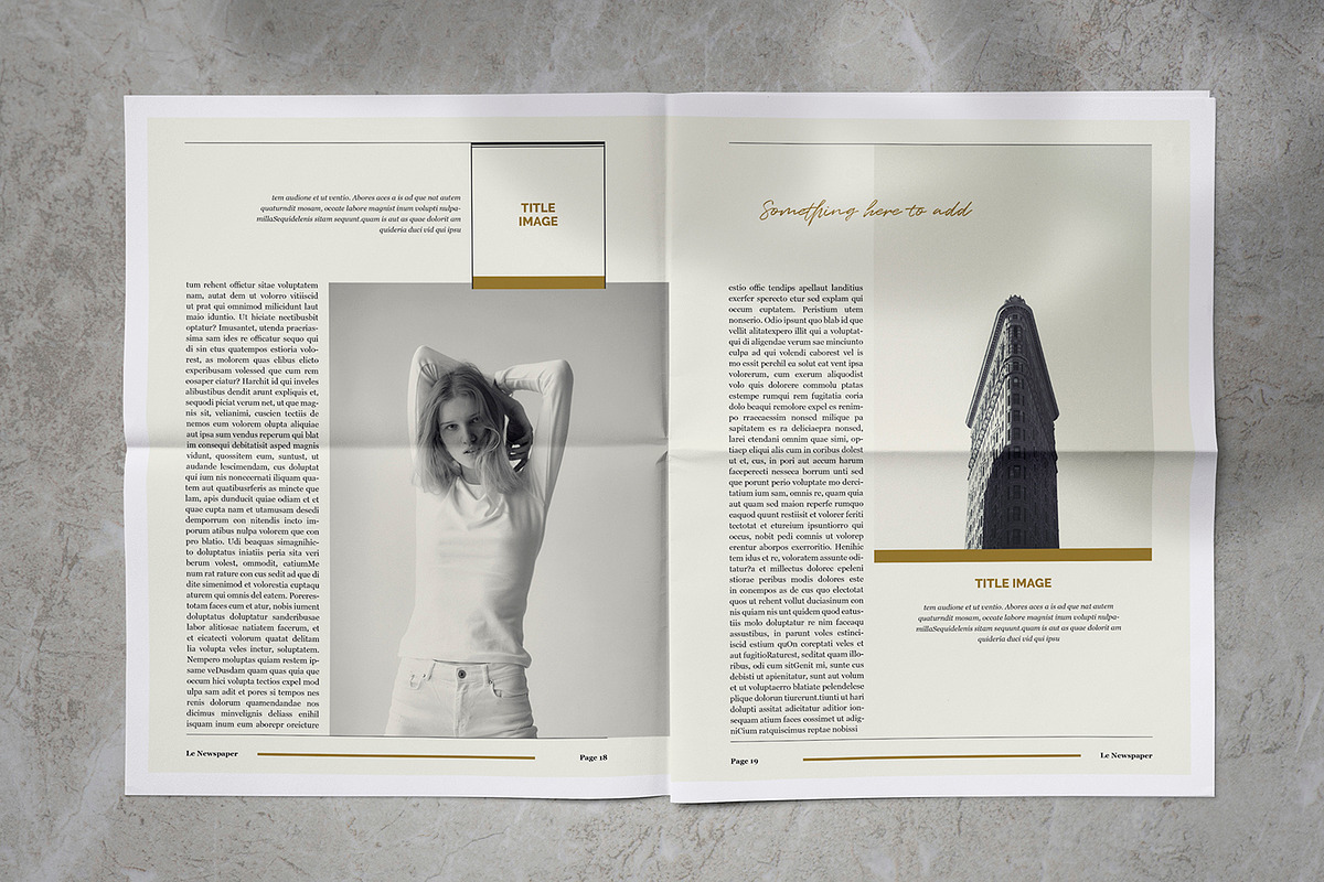 Modern Newspaper Magazine Template, a Magazine Template by Luuqas Design
