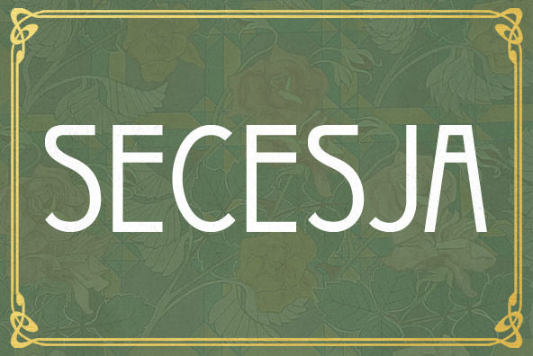 Secesja, a Font by Brendan Ciecko