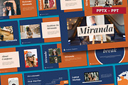 Miranda - PowerPoint Template, a Presentation Template by yanindesign