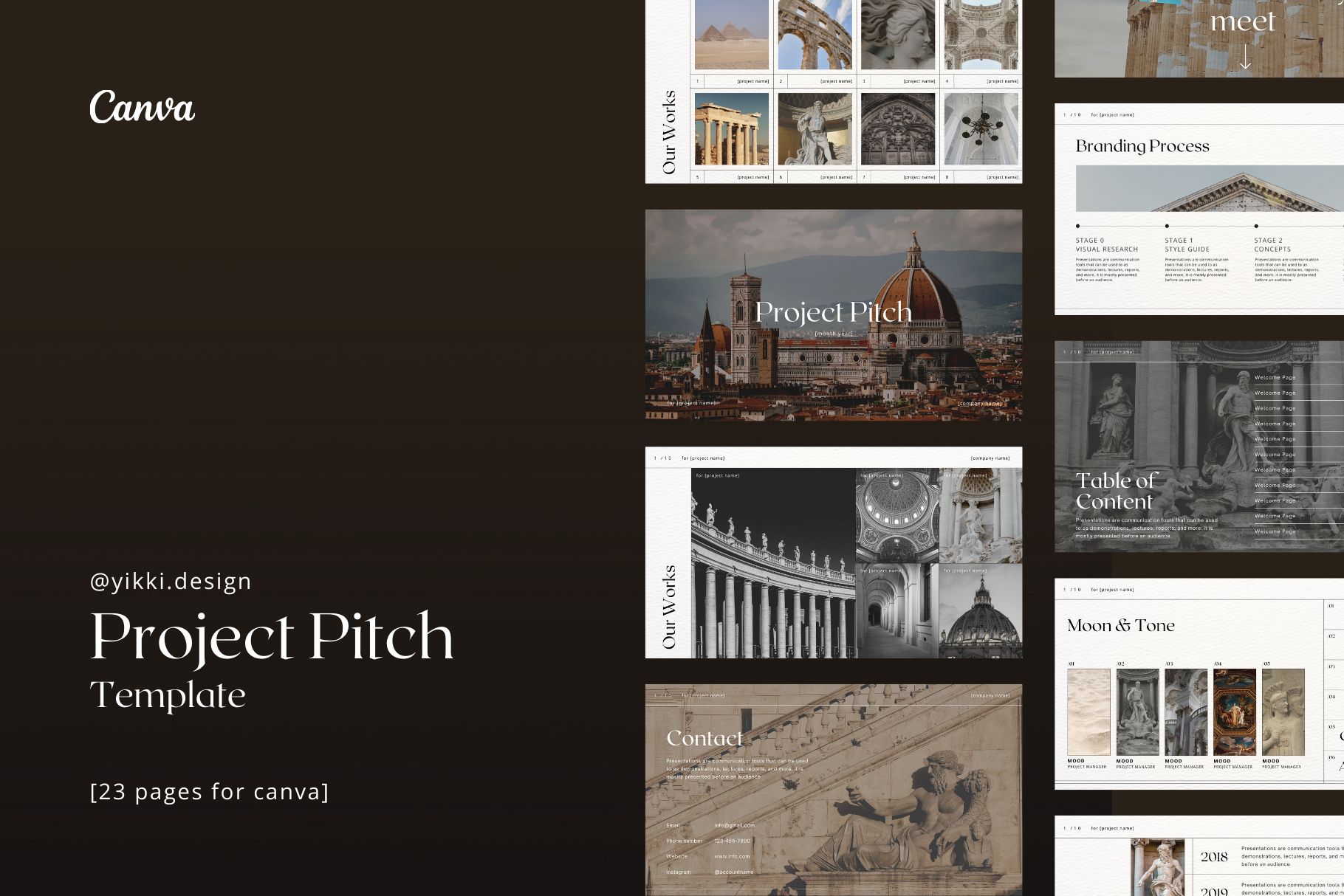 Pitch Deck Template | CANVA, a Presentation Template by Yikki.design ...