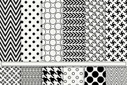 Black & White Digital Paper Pack | Illustrations ~ Creative Market