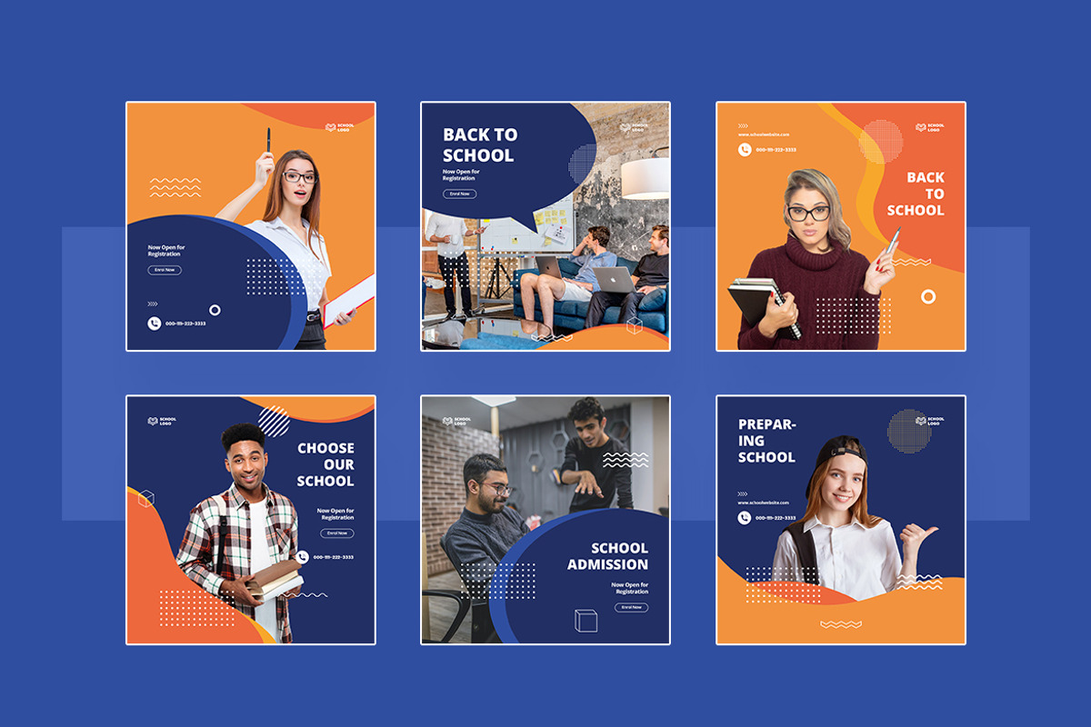 Back to School Instagram Post Story