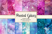 Painted Galaxy Textures, a Texture Graphic by Digital Curio