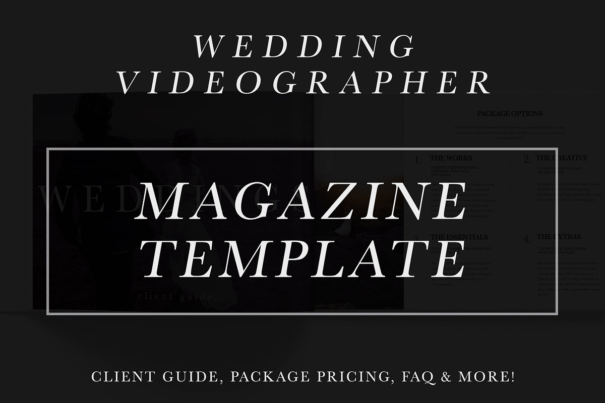 Videographer Magazine Guide Template, a Magazine Template by Signature ...