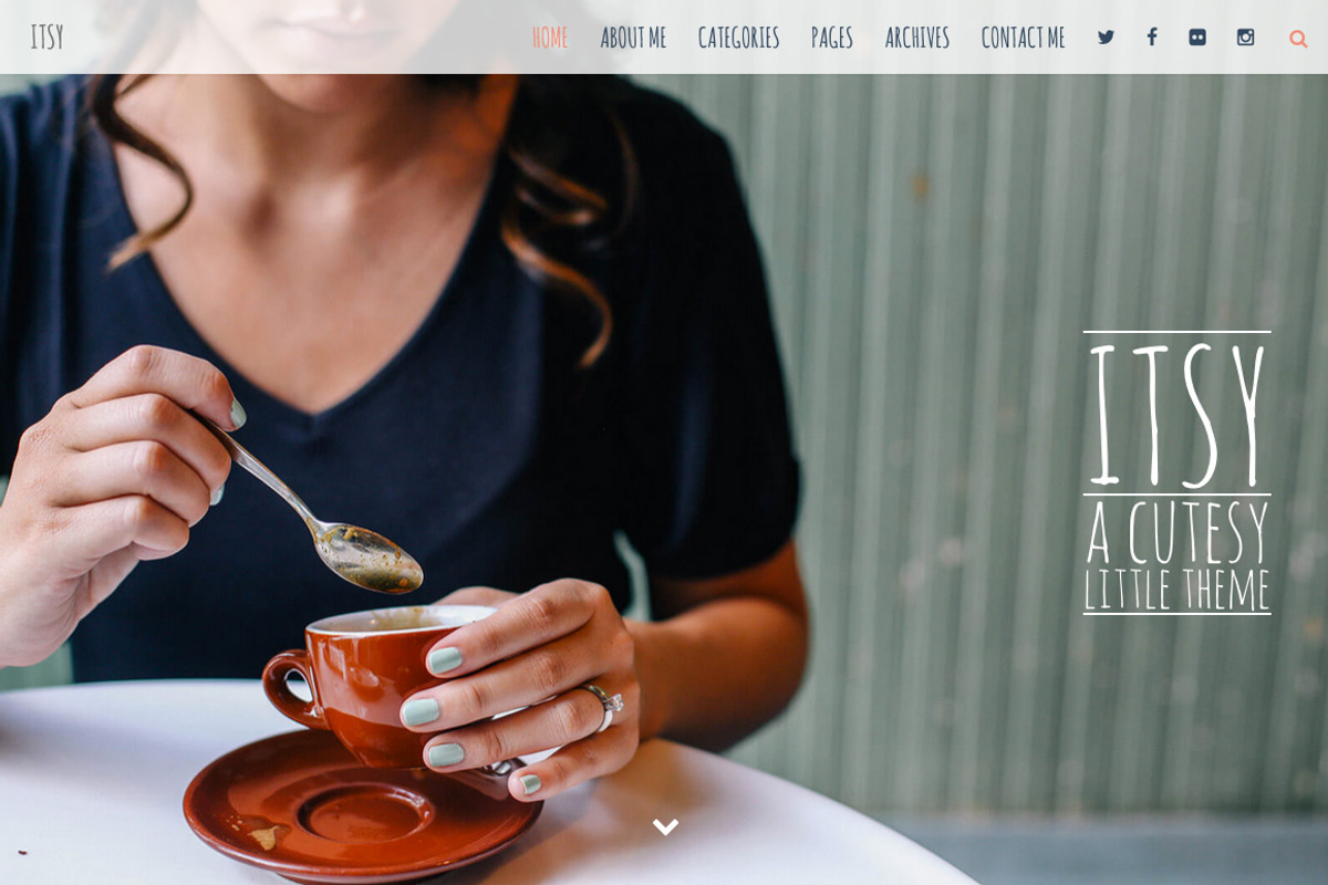 Itsy A Cutesy Little WordPress Theme, a WordPress Template by MeanThemes