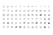 300 iOS and Android Vector Icons, an Outline Icon by Creative Stall