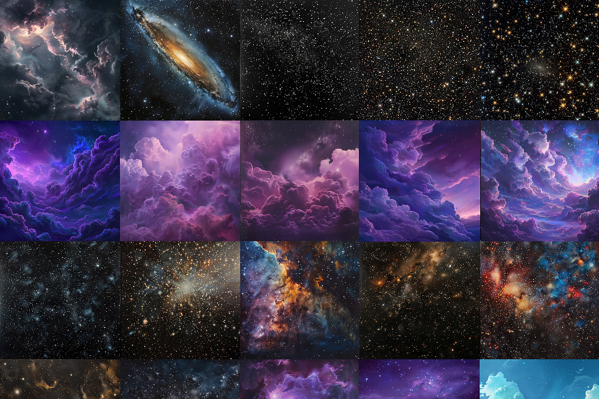 Galaxy collage creator, an Object Graphic by Chikovnaya