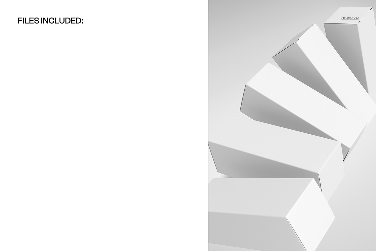 Cascading Lineup of Boxes Mockup, a Packaging Mockup by creatsy5