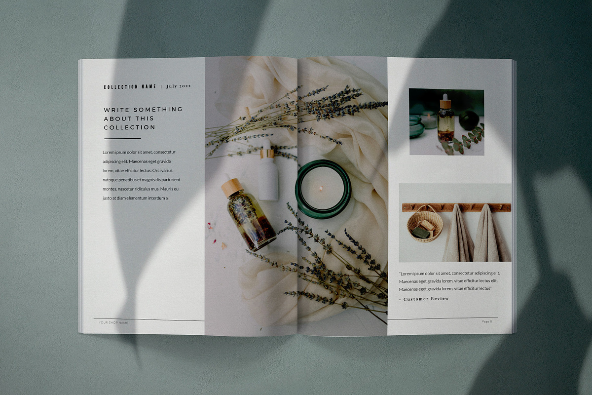 Product Catalog Template, a Magazine Template by By Stephanie Design