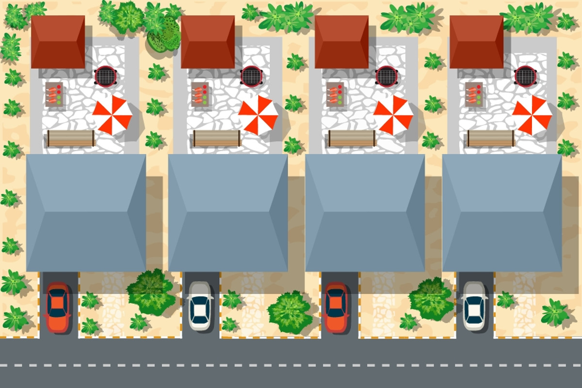 A set of maps top view, a Background Graphic by AlexZeL | Creative Market