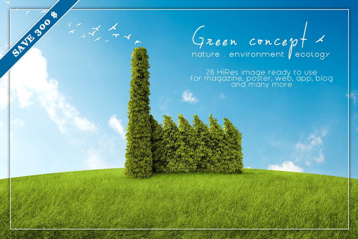 GREEN Concept illustration bundle, an Illustration by Giordano Aita ...