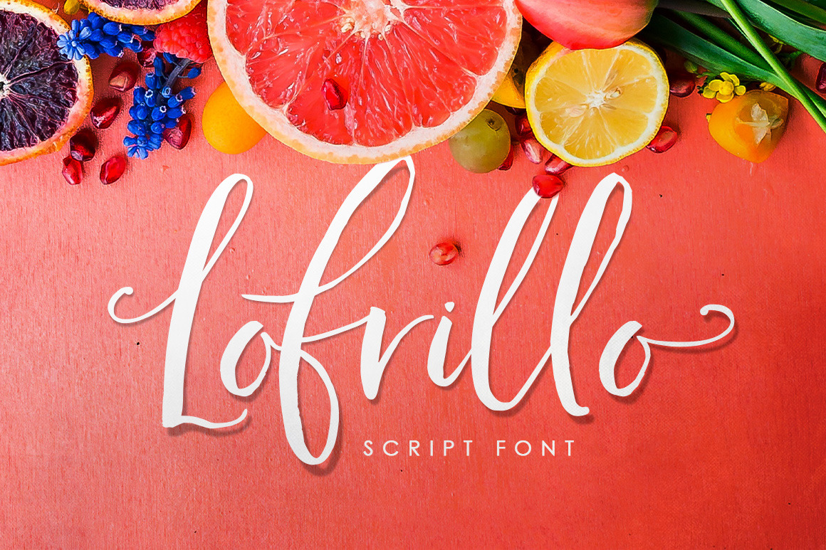 Lofrillo Script Font, a Script Font by Creativeqube Design
