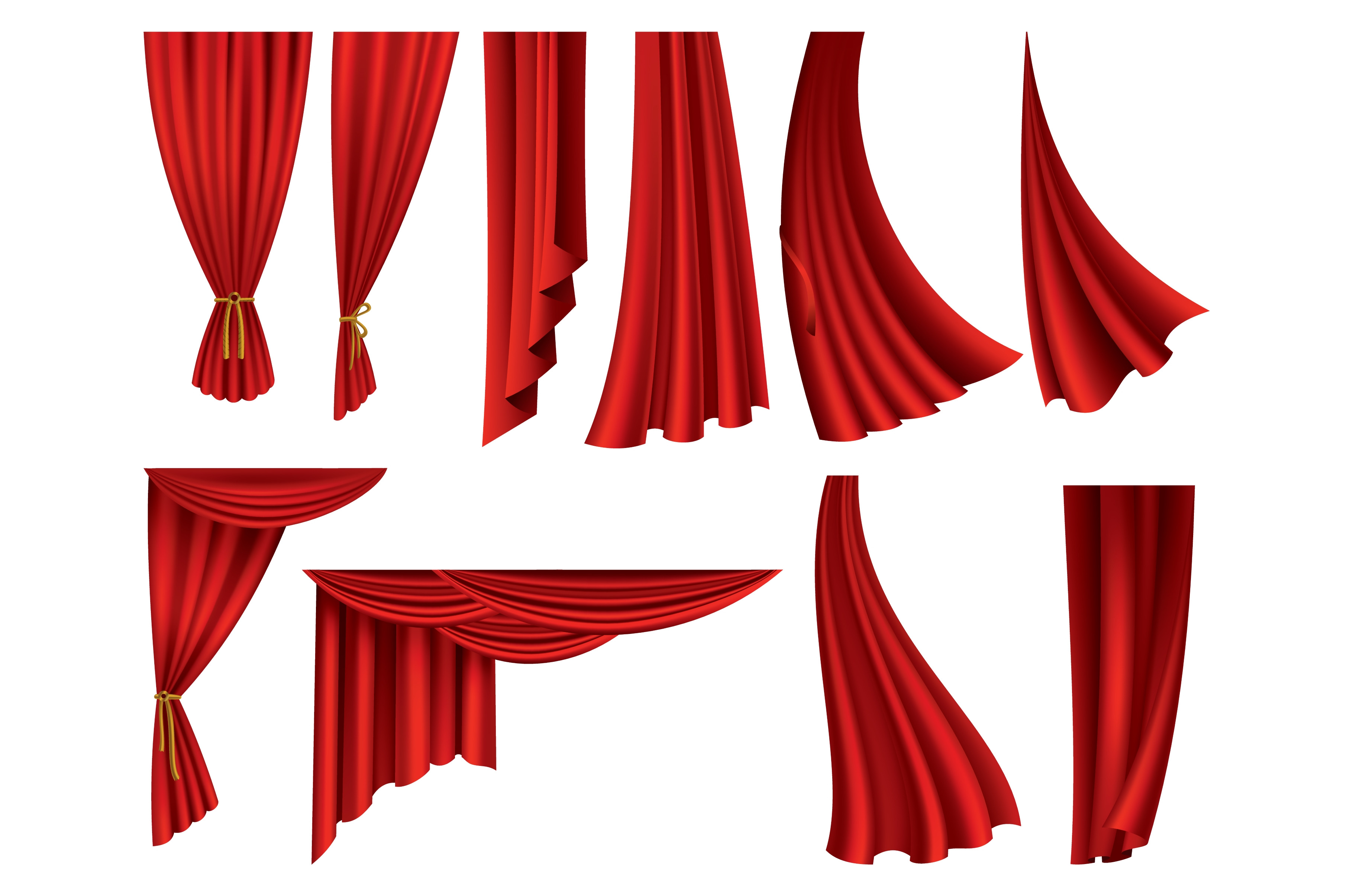 Collection of realistic red | Graphic Objects ~ Creative Market